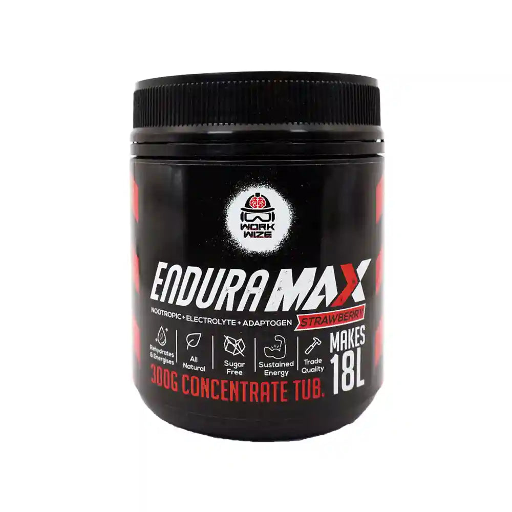 Electrolyte Powder for Workplace Safety: EnduraMAX Tub (300g) - WorkWize